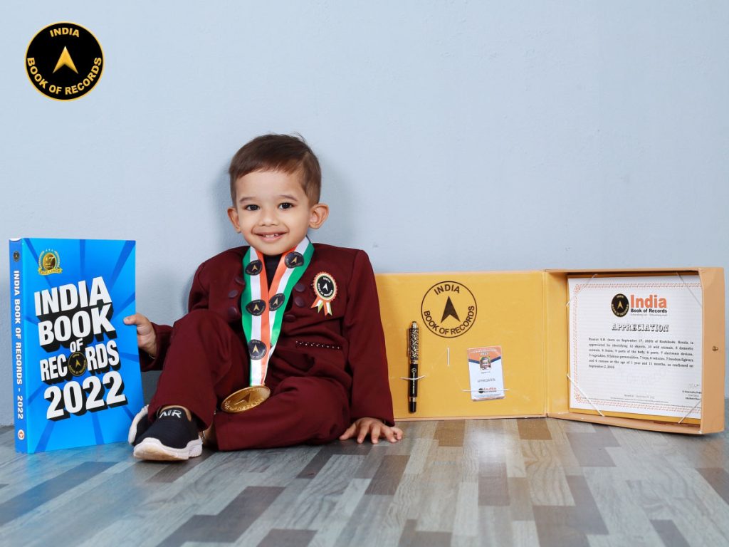 Raanav S.R. - Appreciation - India Book of Records