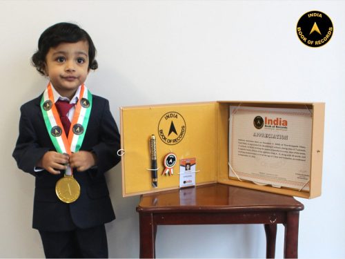 Aadhiran Aravindan - Appreciation - India Book of Records