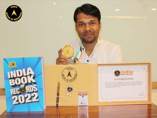 Dishant Jain - Appreciation - India Book of Records