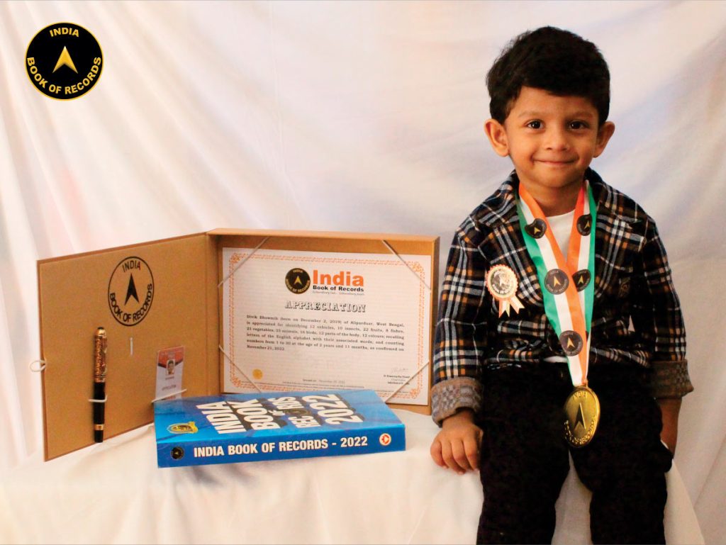 Divik Bhowmik - Appreciation - India Book of Records