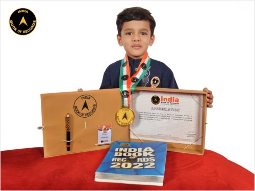Hetav Shaminlal - Appreciation - India Book of Records