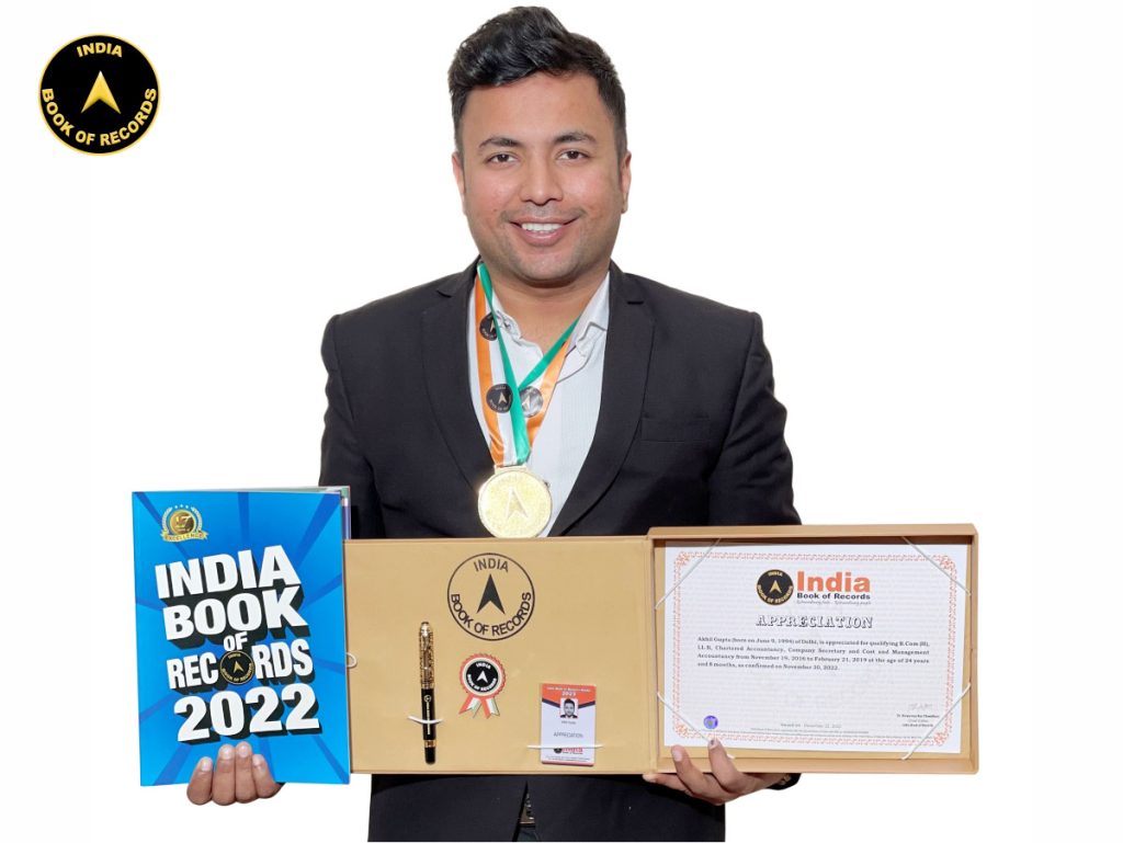 Akhil Gupta - Appreciation - India Book of Records