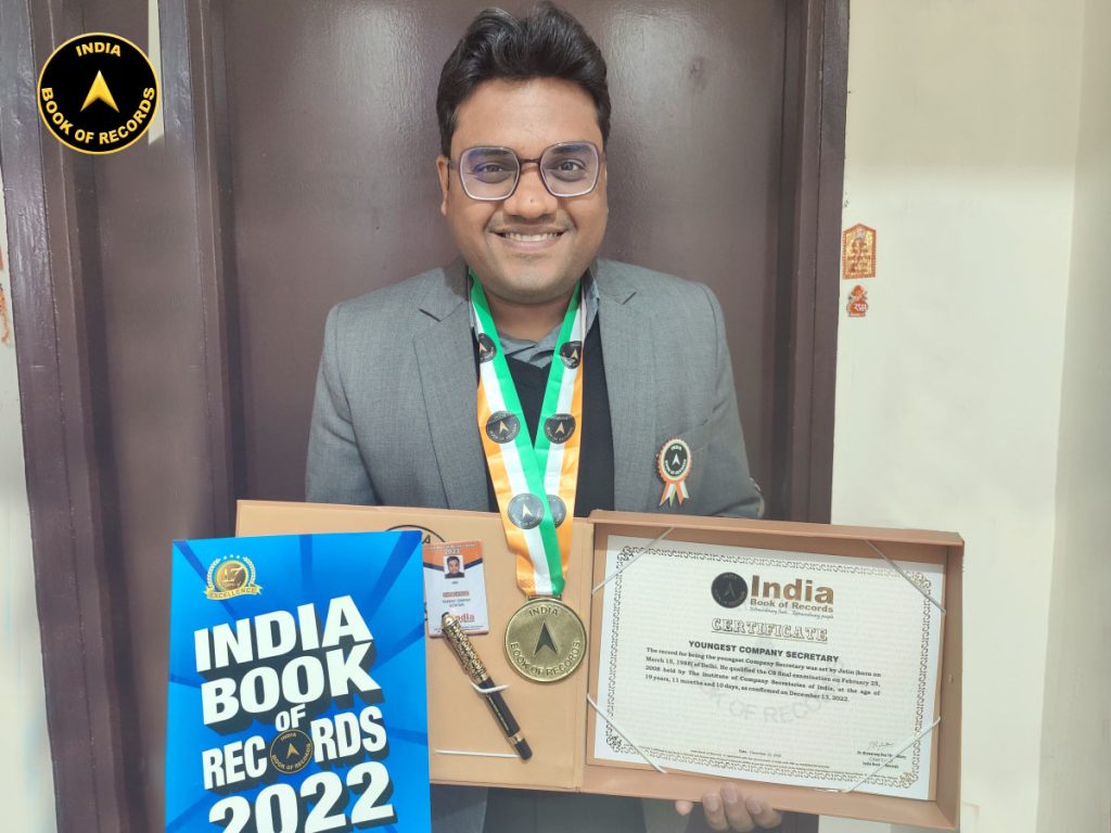Youngest Company Secretary - India Book of Records