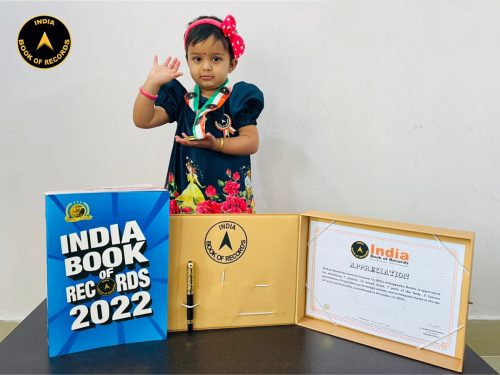 Mithali Alankritha - Appreciation - India Book of Records