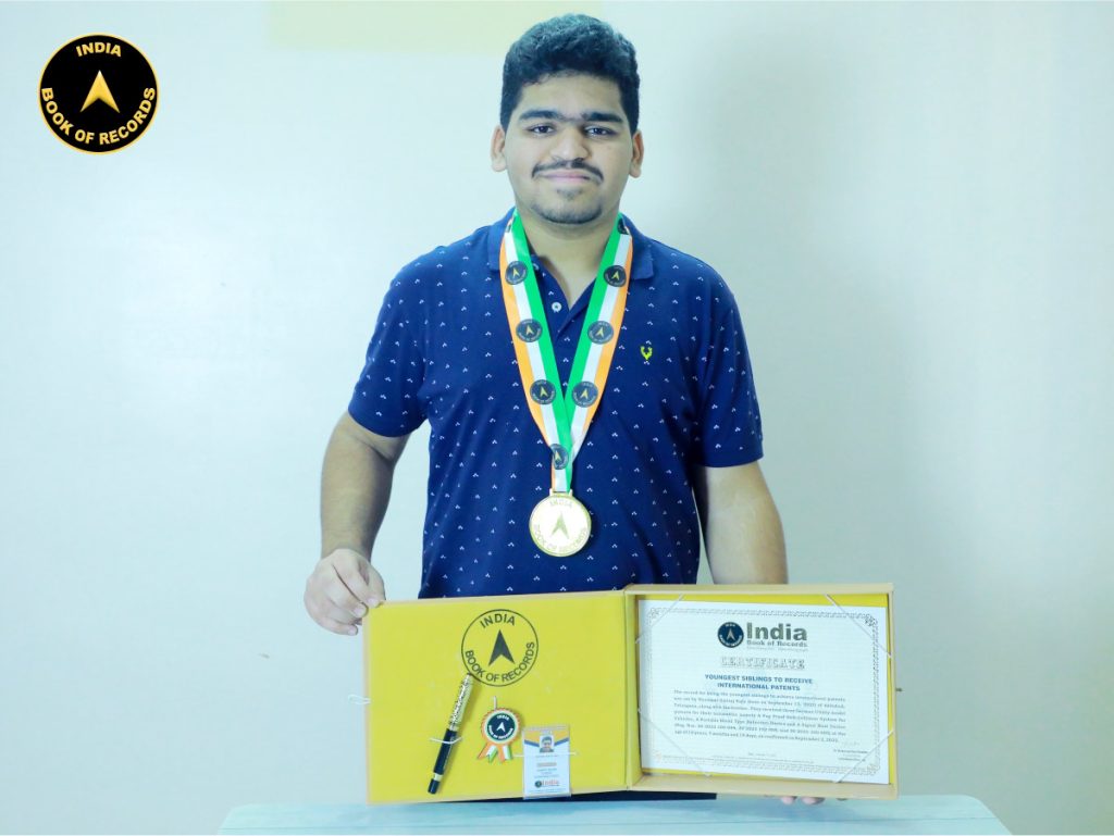Youngest siblings to receive international patents - India Book of Records