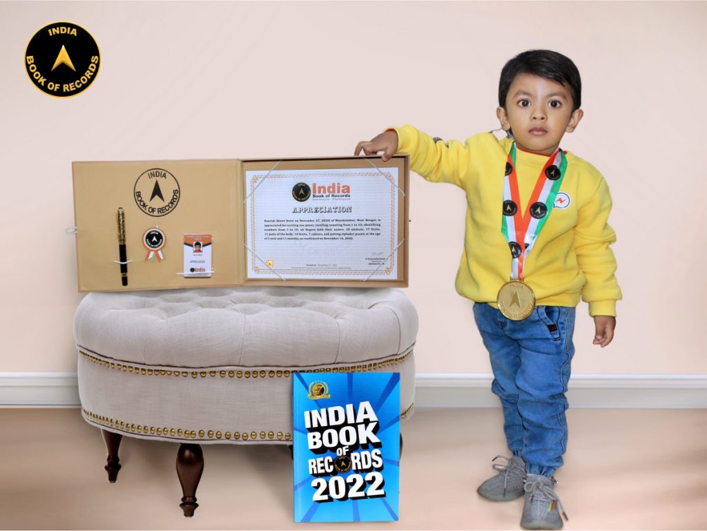 Sourish Mistri - Appreciation - India Book of Records