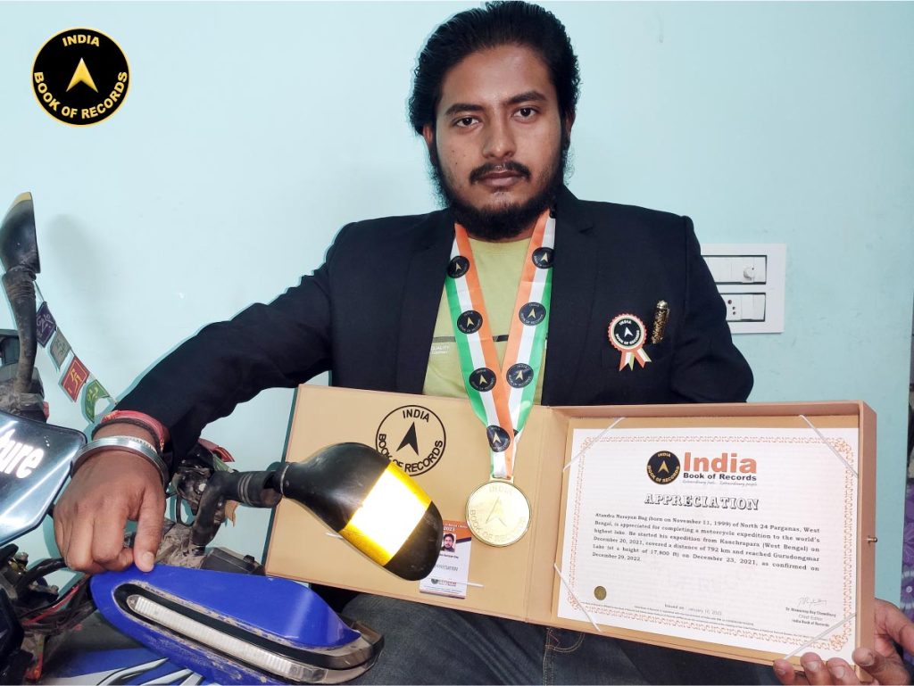 Atandra Narayan Bag - Appreciation - India Book of Records