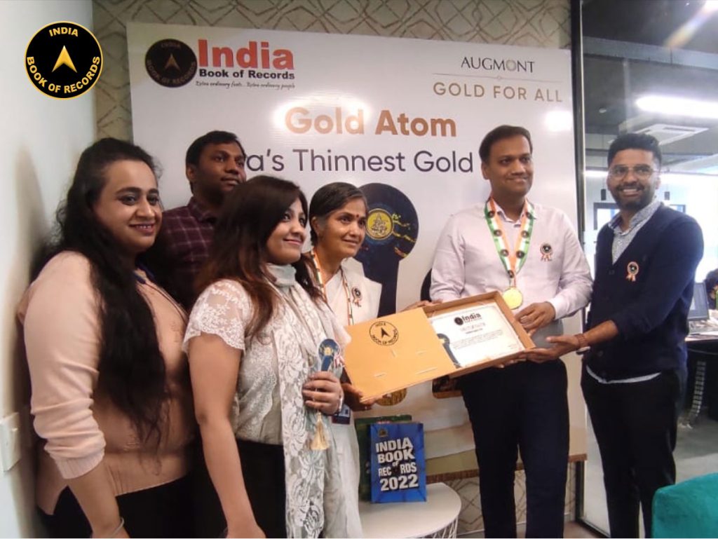 Thinnest gold coin - India Book of Records