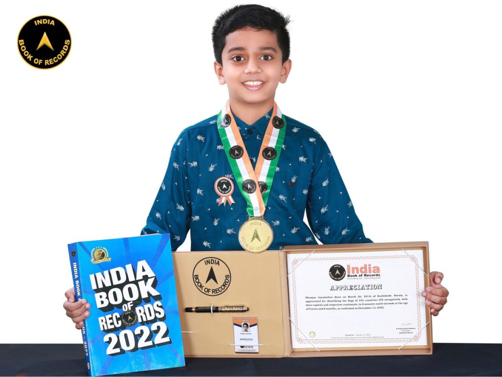 Dhanjay Jayamohan - Appreciation - India Book of Records