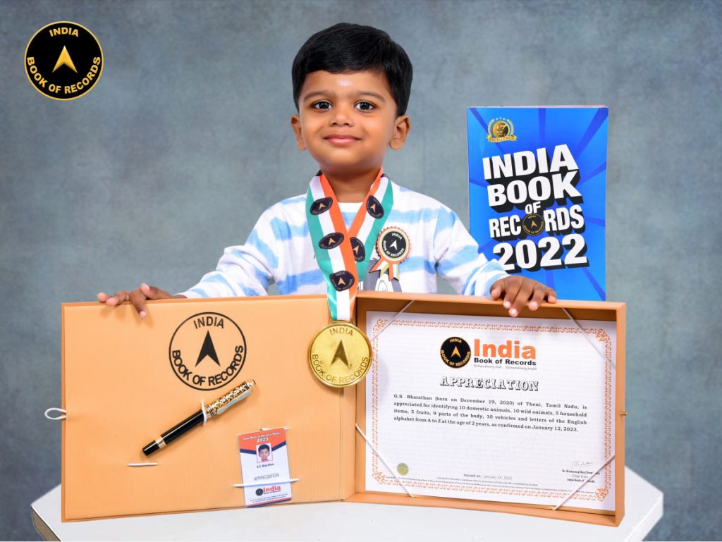 G.S.Bharathan - Appreciation - India Book of Records