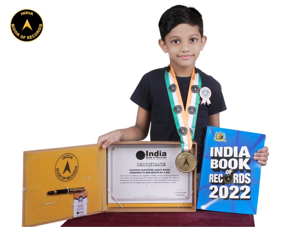 Maximum questions about space answered in one minute by a kid - India ...