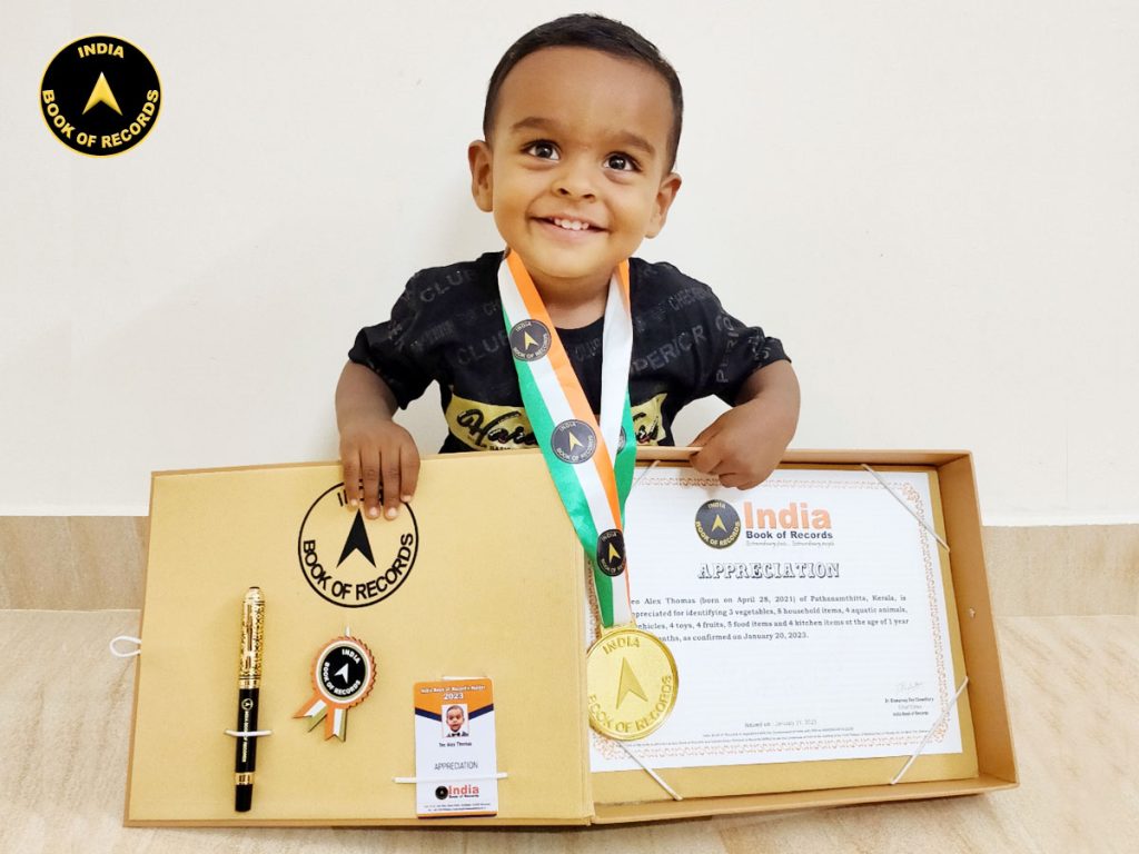 Teo Alex Thomas - Appreciation - India Book of Records
