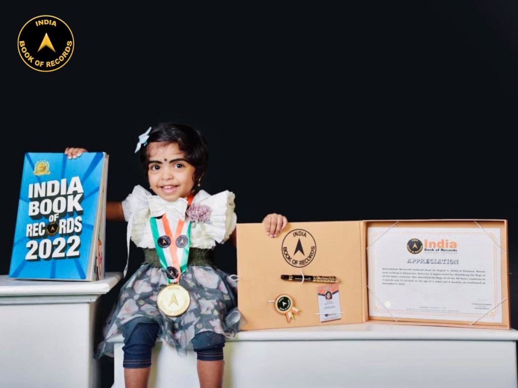 Aditilakshmi Melveettil Subhash - Appreciation - India Book of Records