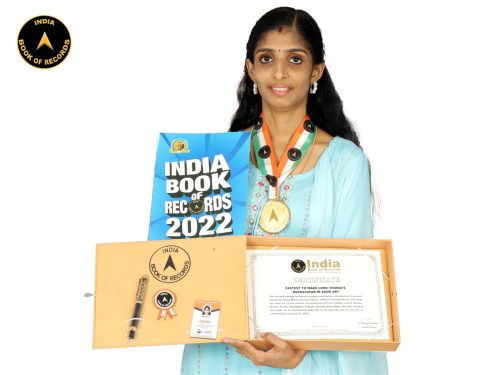 Fastest to make Lord Vishnu’s Dashavatar in sand art - India Book of ...