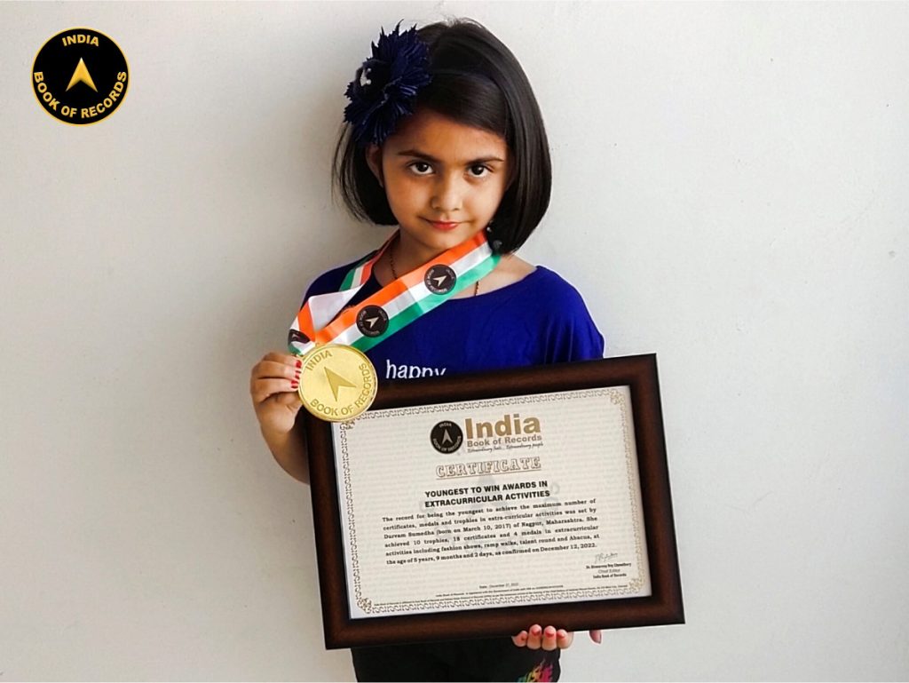 Youngest to win awards in extracurricular activities - India Book of Records