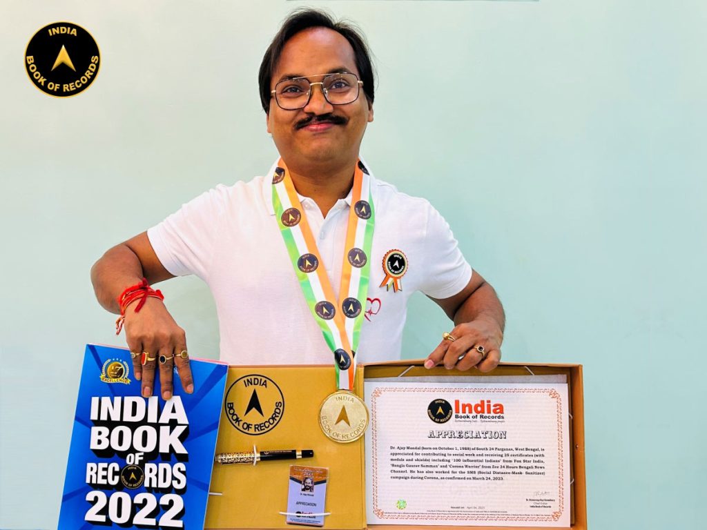 Dr. Ajay Mandal - Appreciation - India Book of Records