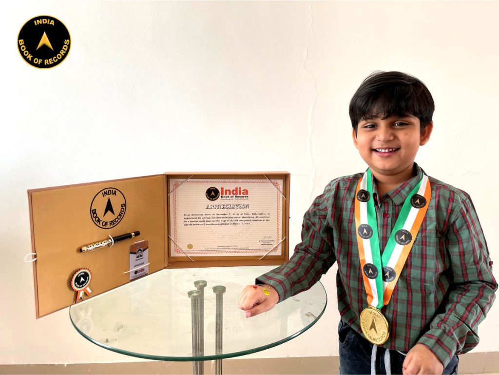 Prish Srivastava - Appreciation - India Book of Records