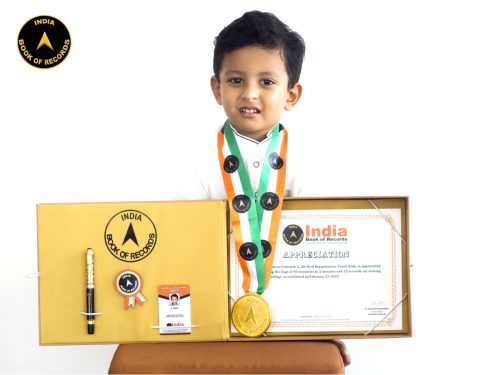 R. Krishiv - Appreciation - India Book of Records