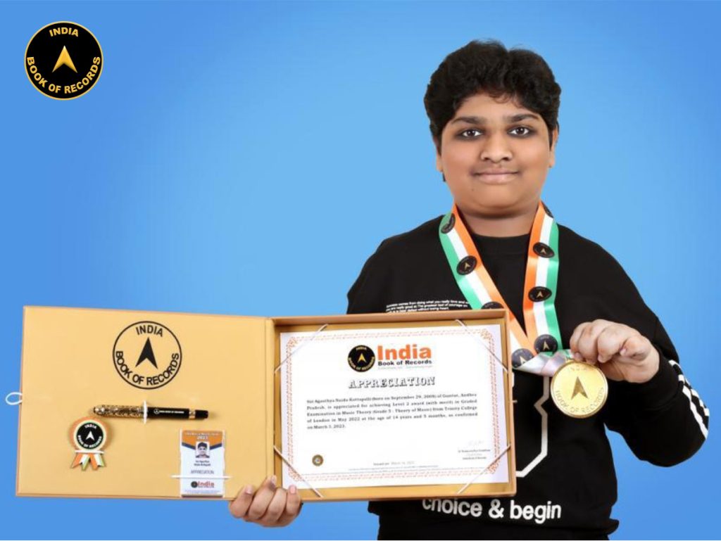 Sai Agasthya Naidu Kottapalli - Appreciation - India Book of Records