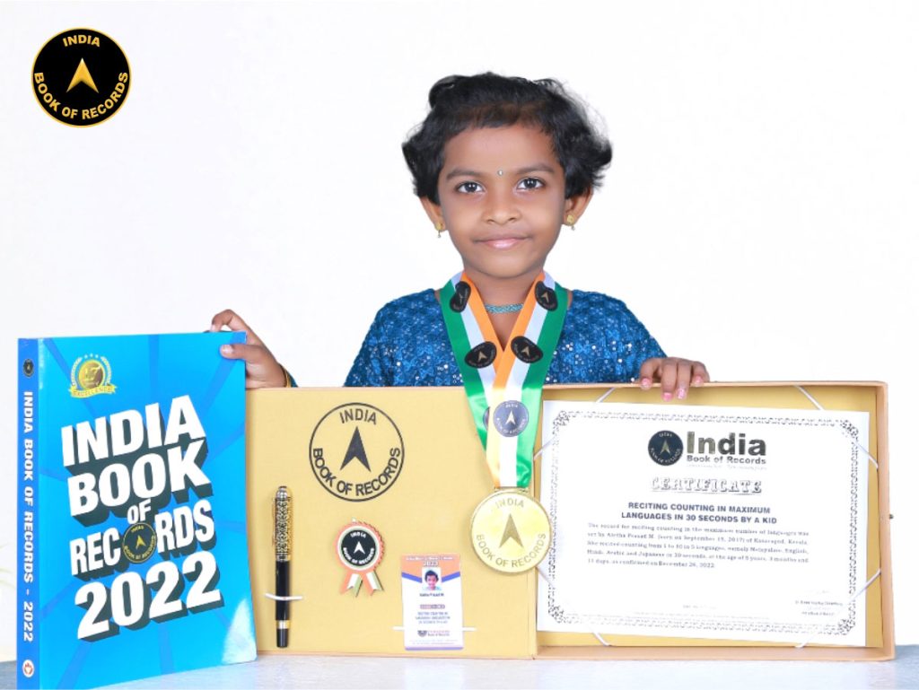 Reciting counting in maximum languages in 30 seconds by a kid - India ...