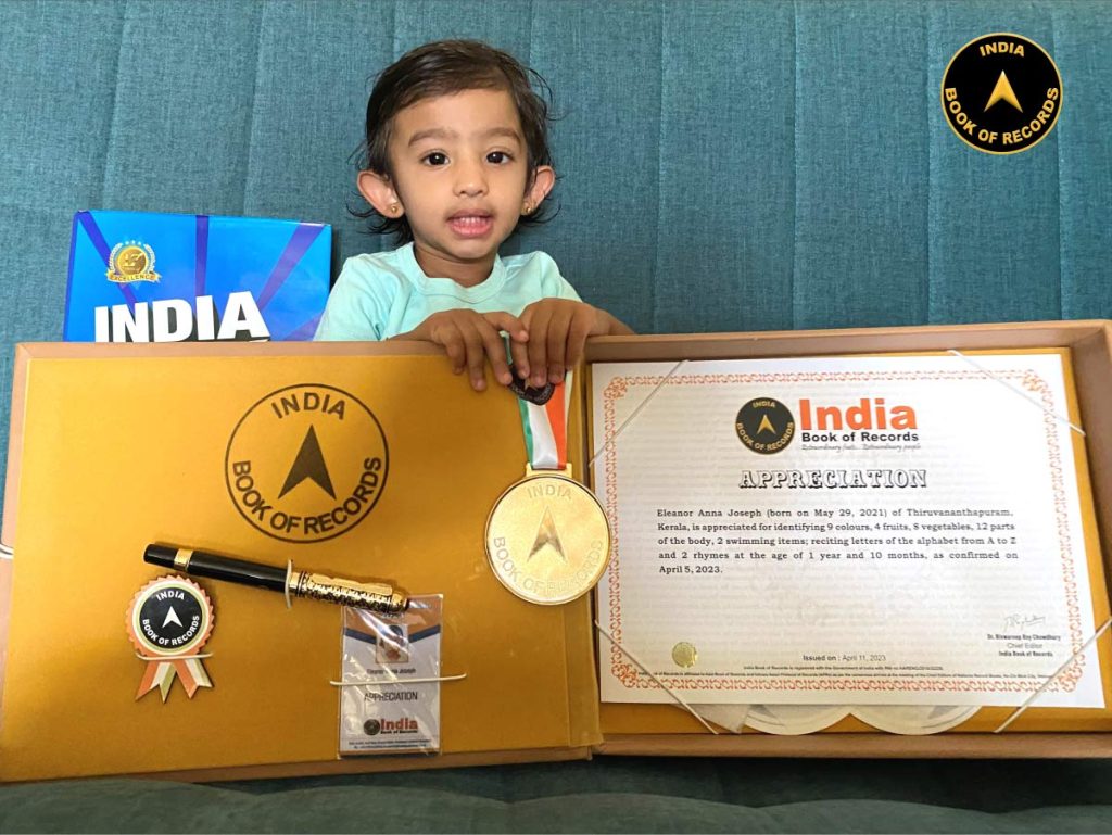 Eleanor Anna Joseph - Appreciation - India Book of Records