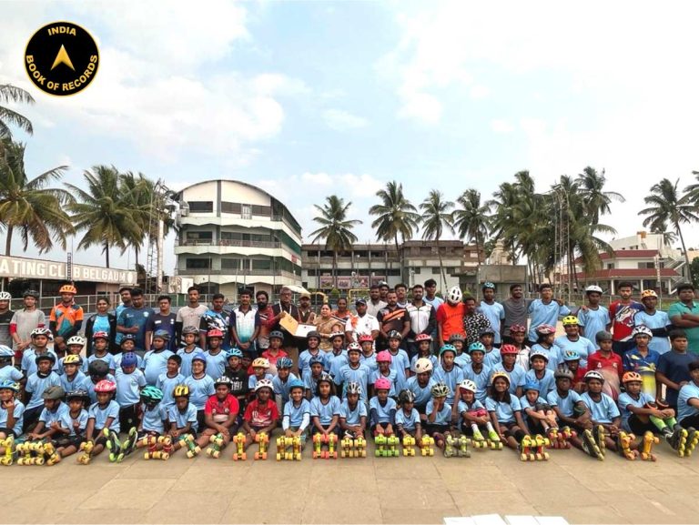 Longest non-stop roll ball relay marathon - India Book of Records