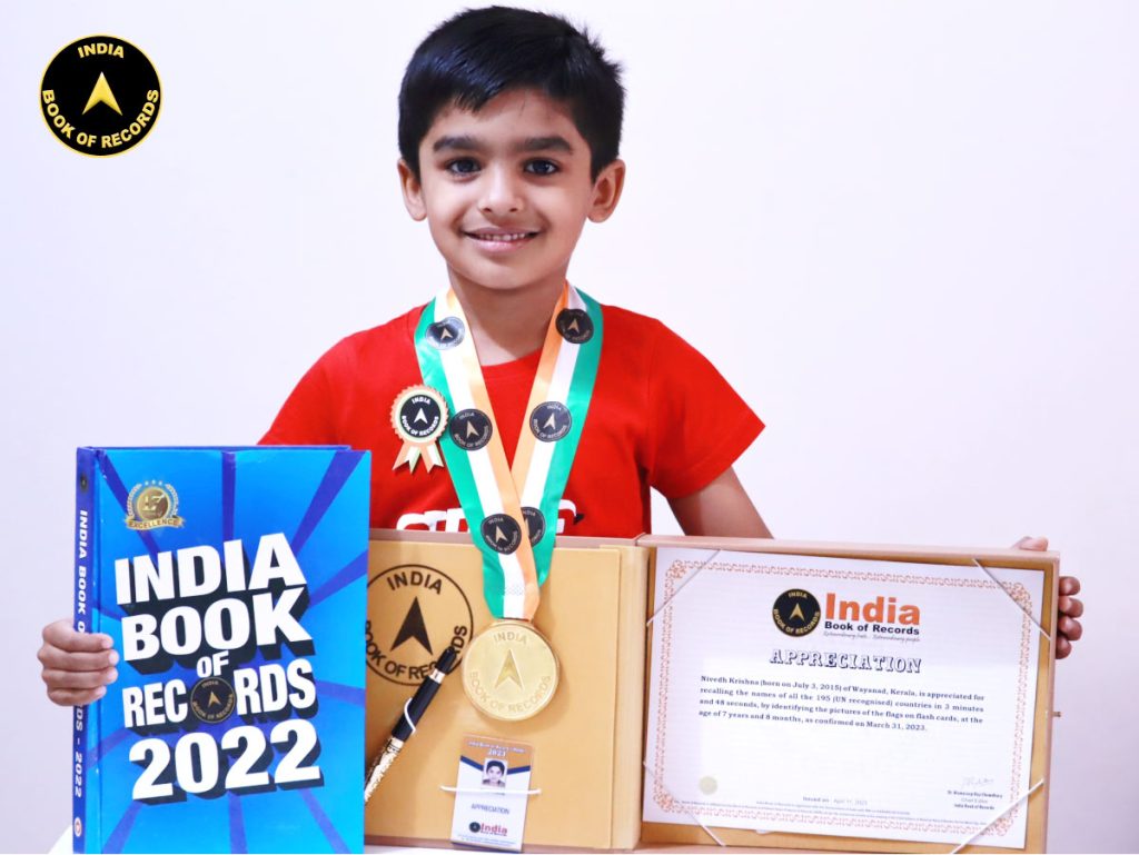 Nivedh Krishna - Appreciation - India Book of Records