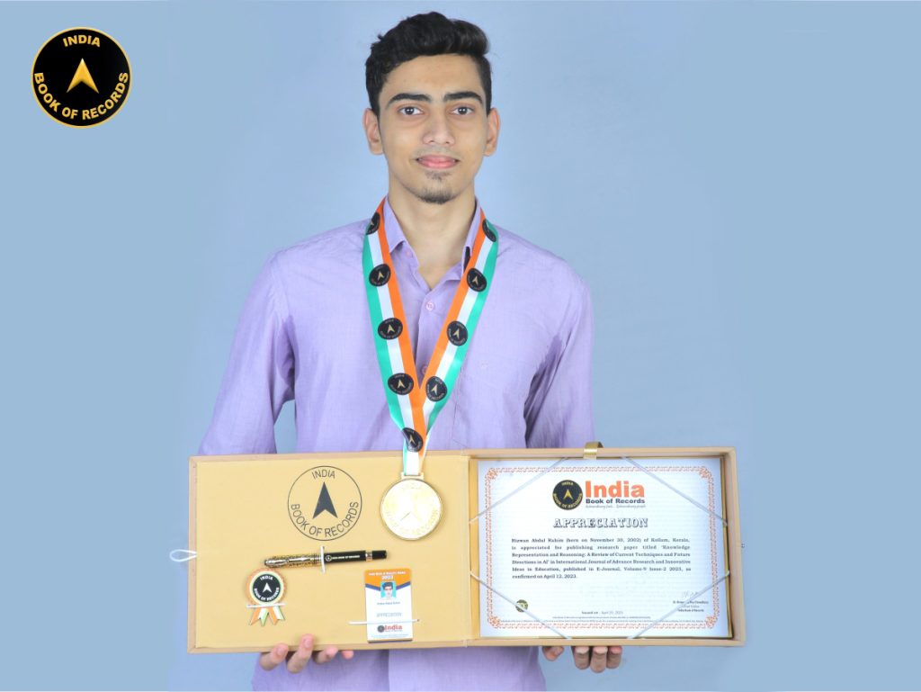 Rizwan Abdul Rahim - Appreciation - India Book of Records