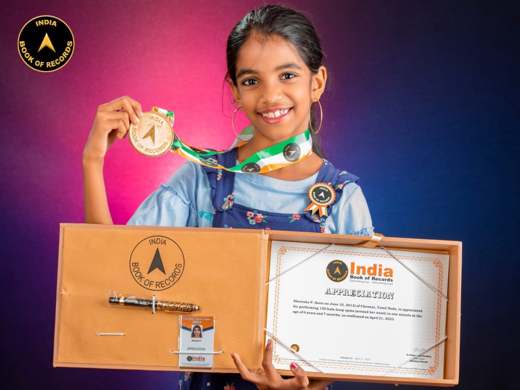 Shreesha P. - Appreciation - India Book of Records