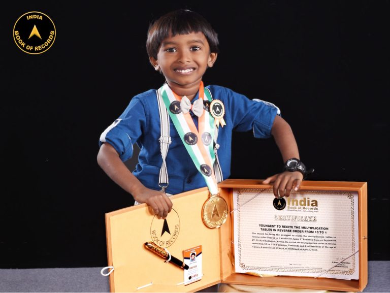 Youngest to recite the multiplication tables in reverse order from 10 ...