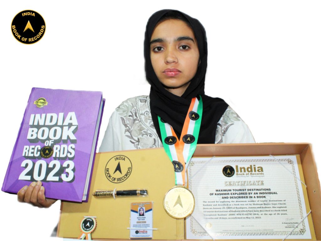 Maximum tourist destinations of Kashmir explored by an individual and ...