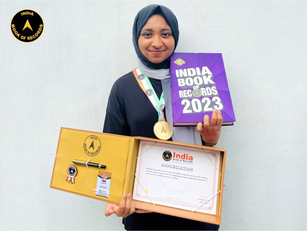 Shalima Anwar - Appreciation - India Book of Records