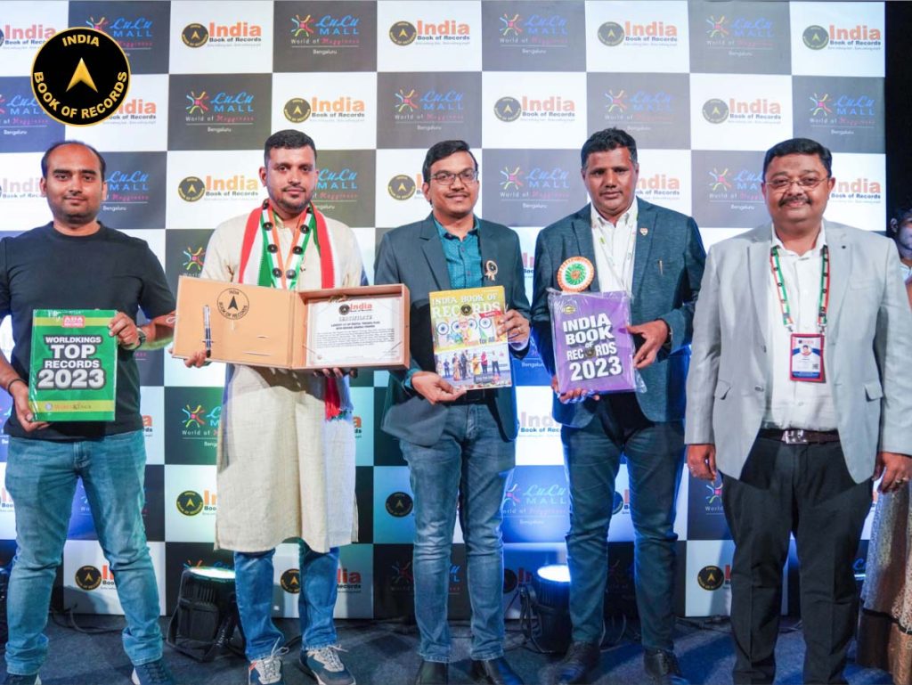 Largest lit up digital tiranga flag with moving ashok chakra - India Book of Records