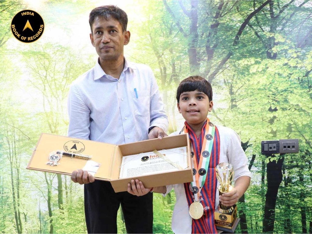 Aarav Samir Savla - Appreciation - India Book of Records