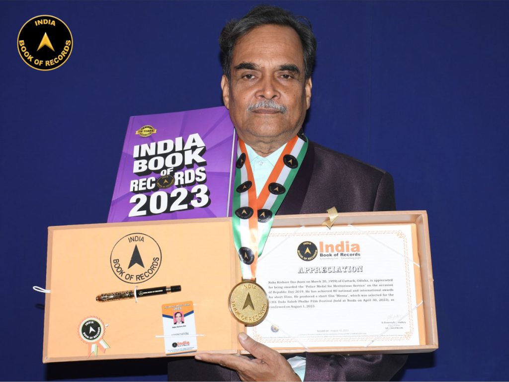 Naba Kishore Das - Appreciation - India Book of Records