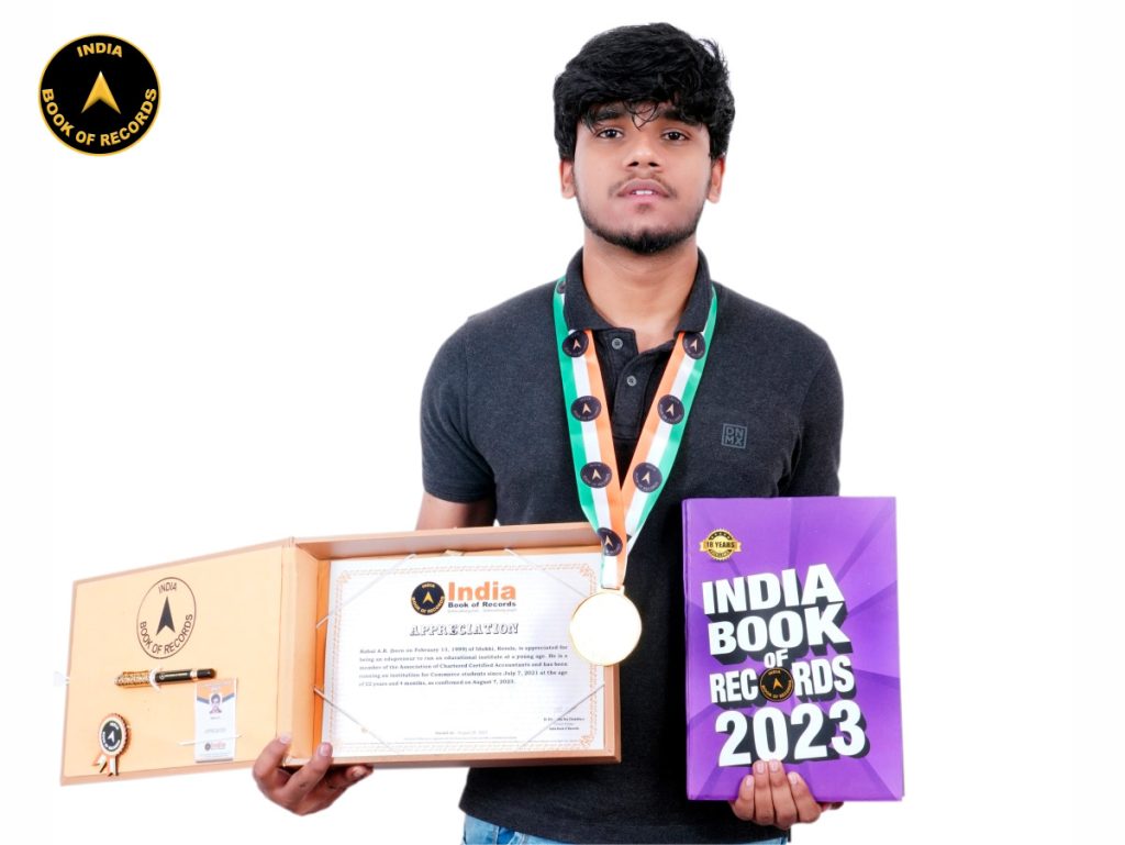 Rahul A.R. - Appreciation - India Book of Records