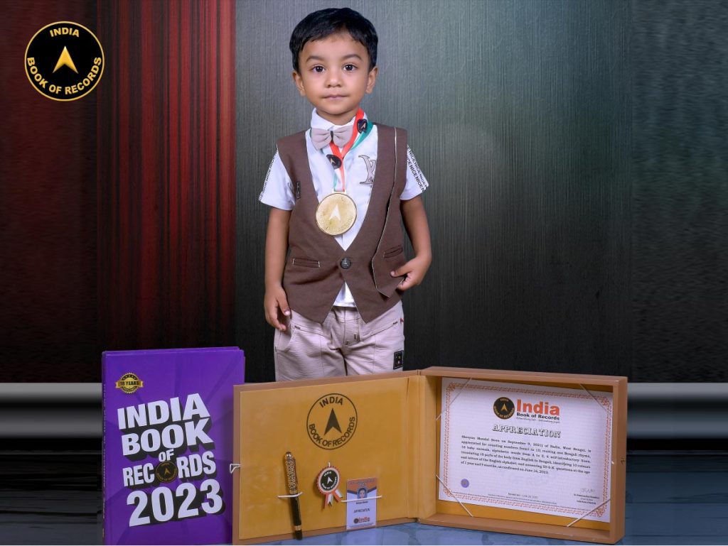 Shreyan Mondal - Appreciation - India Book of Records