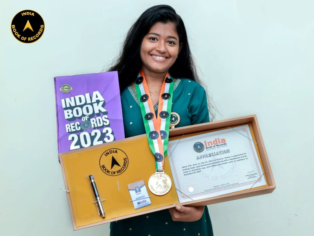 Akhila M.R. - Appreciation - India Book of Records