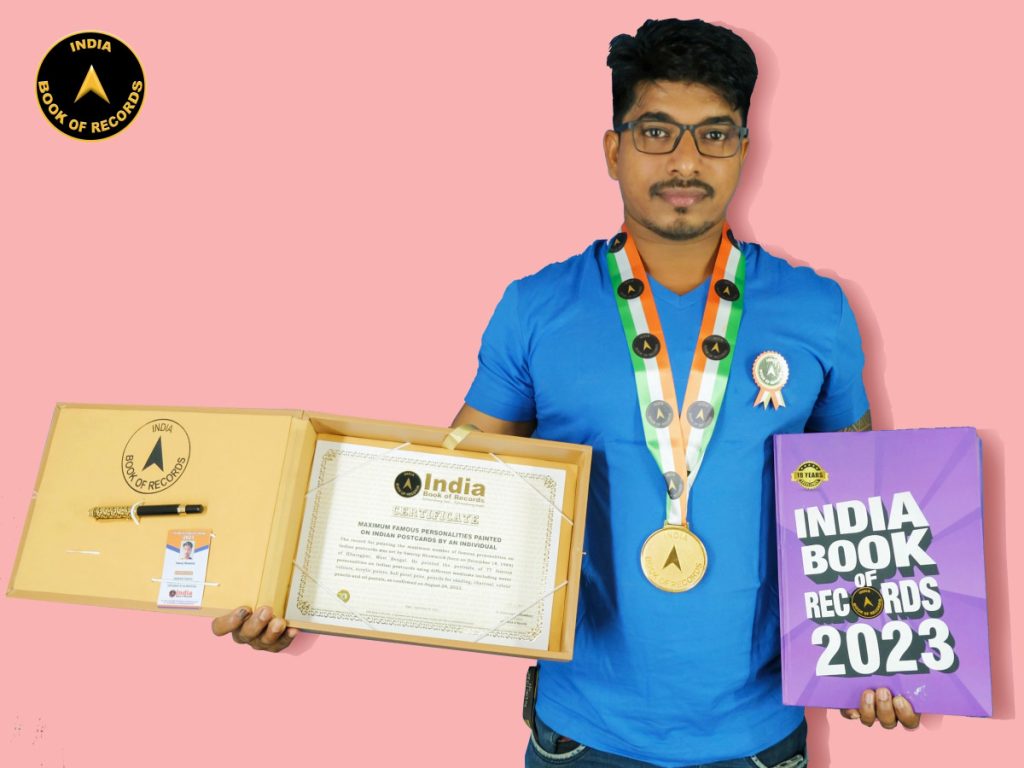 Maximum famous personalities painted on Indian postcards by an ...