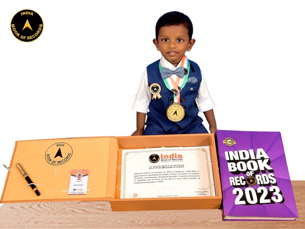 Ashwanth R - Appreciation - India Book of Records