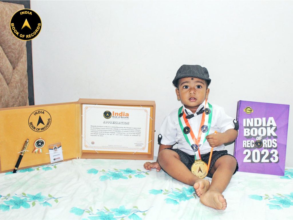 Mriganka Seth - Appreciation - India Book of Records