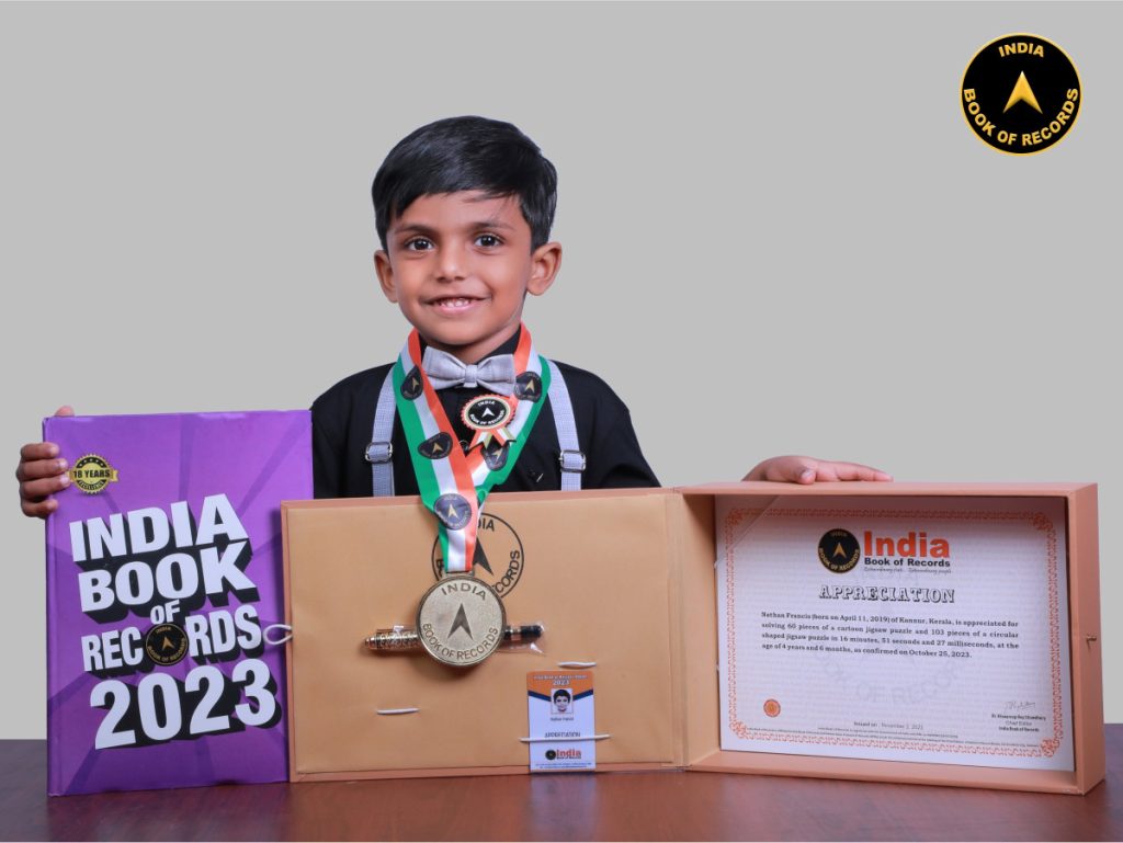 Nathan Francis - Appreciation - India Book of Records