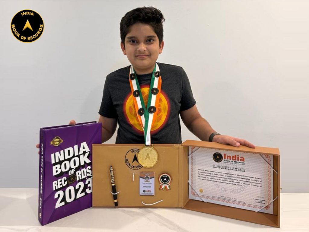 Devarsh Keyur Vasavada - Appreciation - India Book of Records