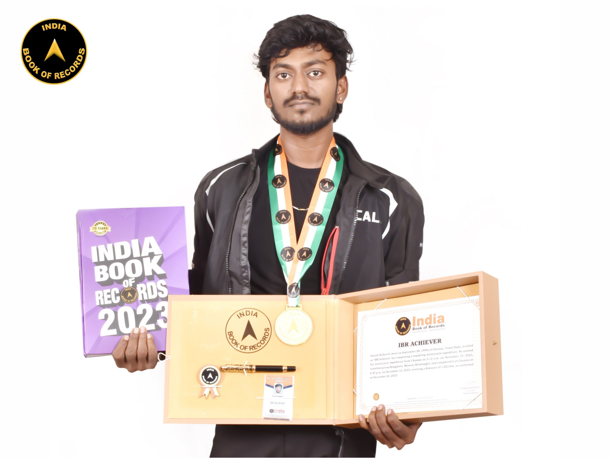 Amosh Ruban H - IBR Achiever - India Book of Records