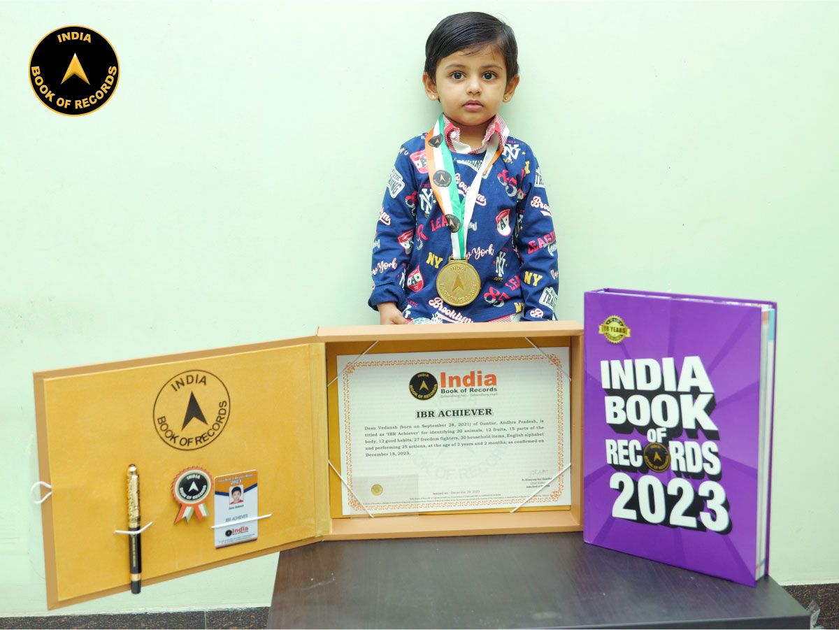Desu Vedansh - IBR Achiever - India Book of Records