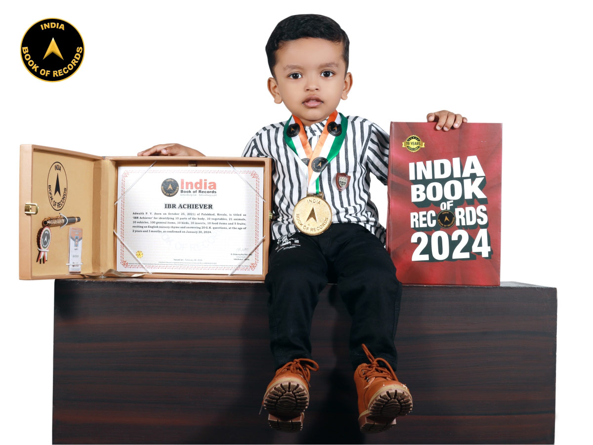Adwaith P. V. - IBR Achiever - India Book of Records