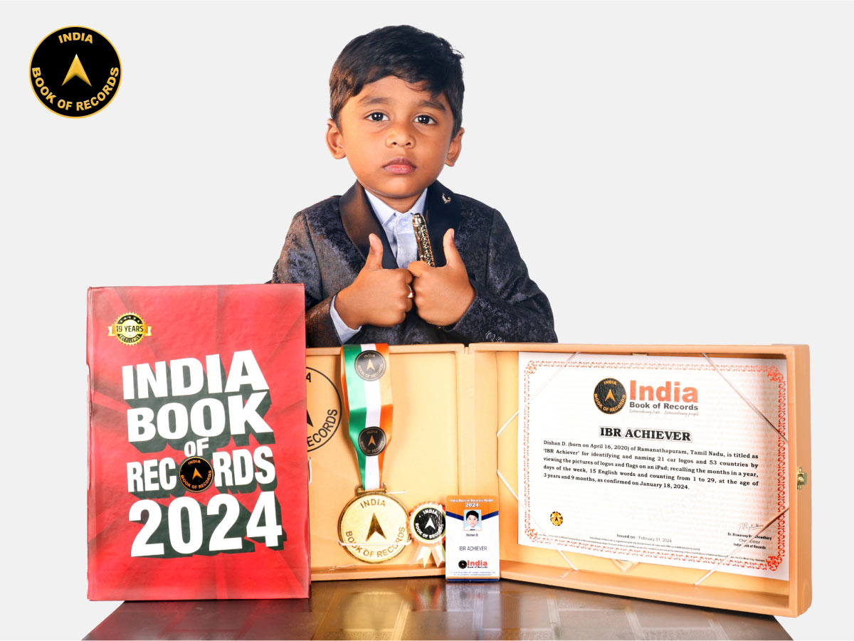 Dishan D. - IBR Achiever - India Book of Records