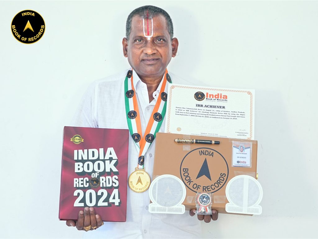 Eswara Rao Yalamanchili - IBR Achiever - India Book of Records