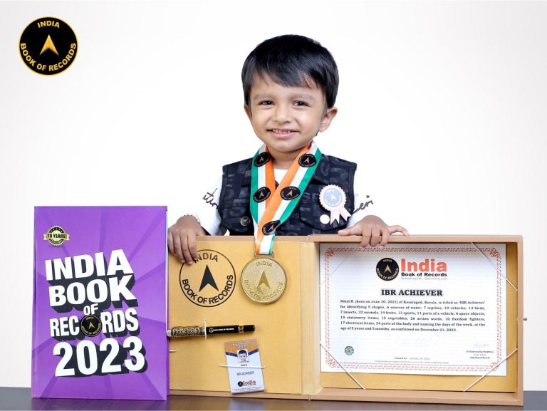 Nihal H. - IBR Achiever - India Book of Records