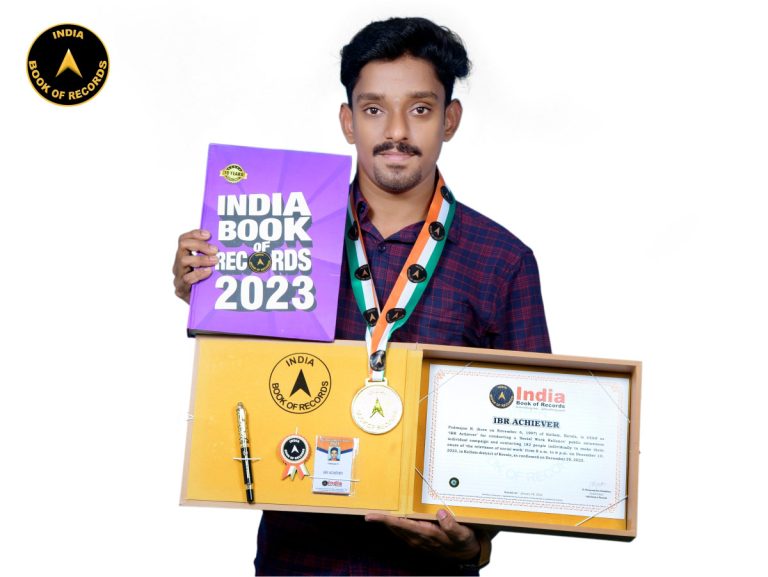 Padmajan R - IBR Achiever - India Book of Records